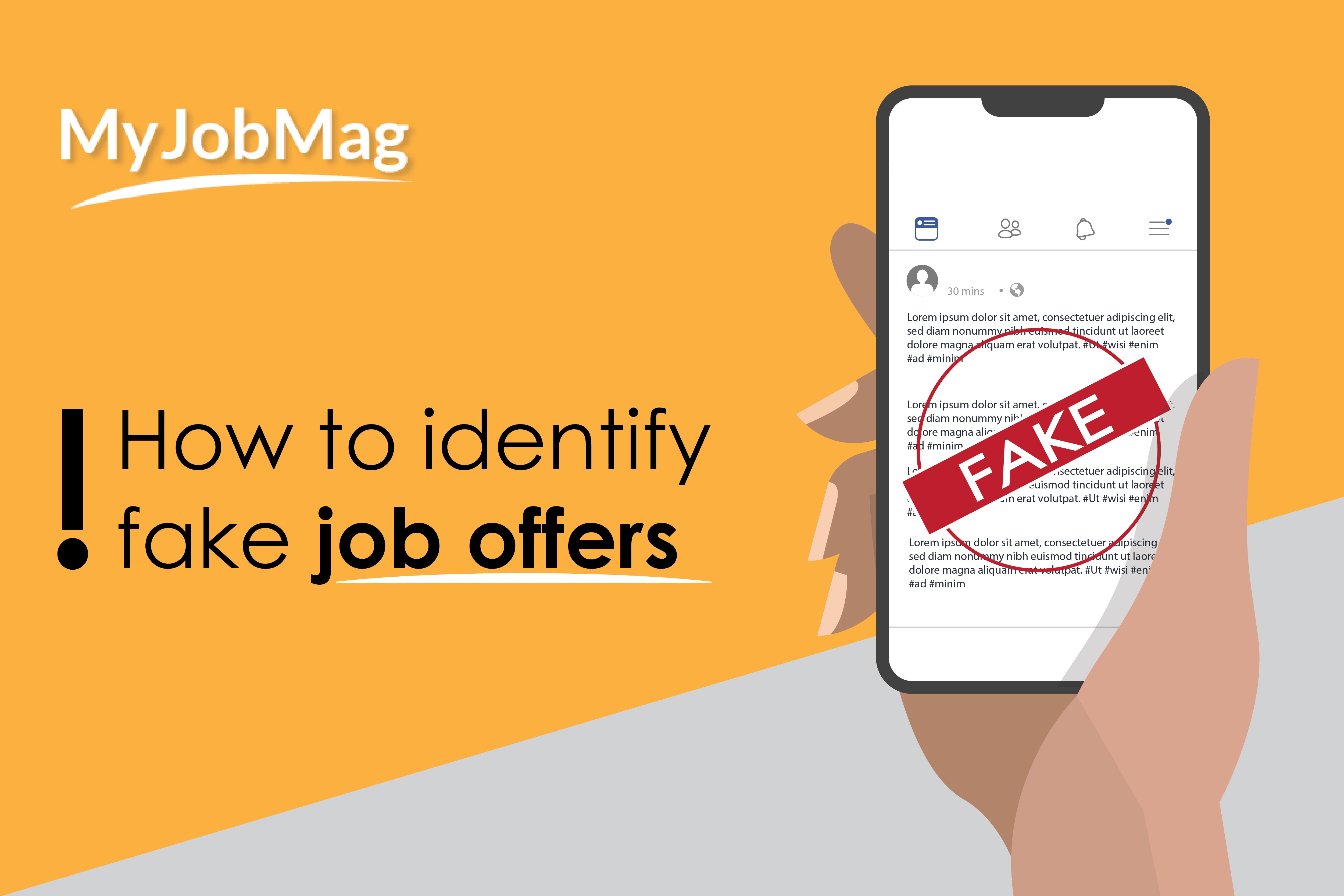 How to Identify Fake/Scam Jobs | MyJobMag