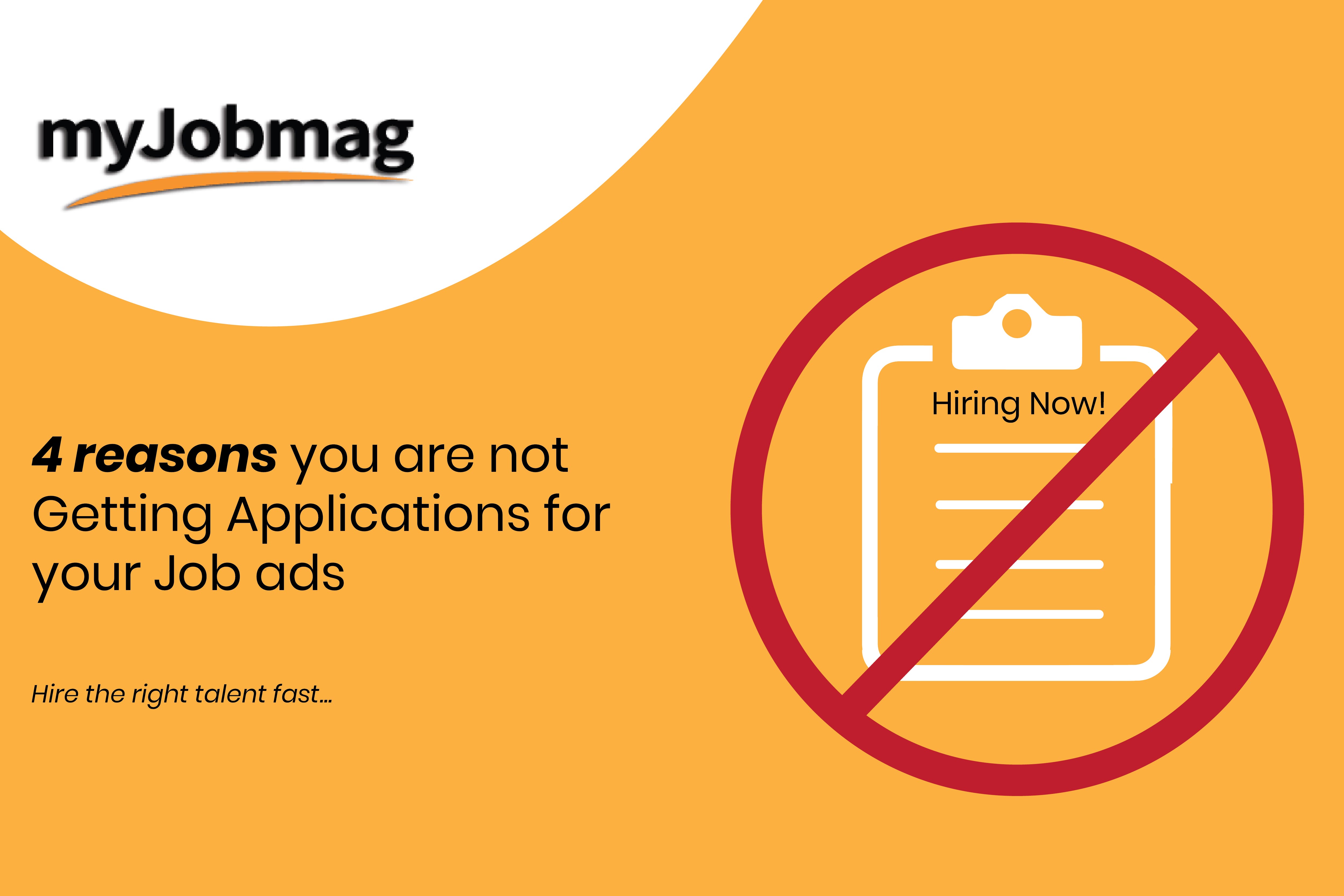 Why You are Not Getting Applications for Your Job adverts | MyJobMag