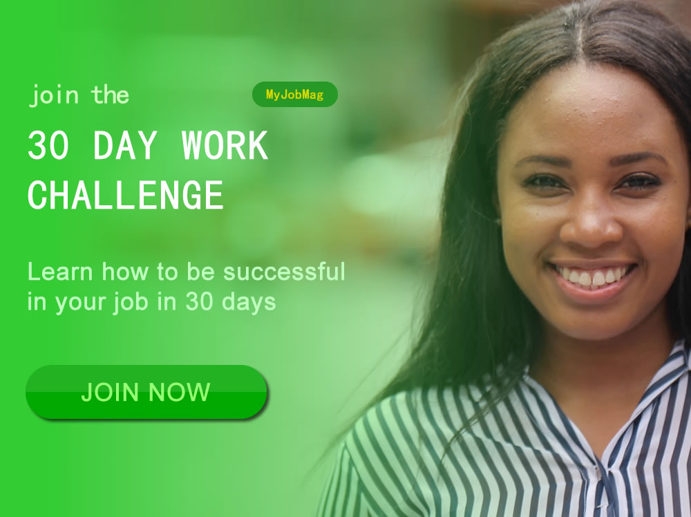 MyJobMag 30 Day Work Challenge